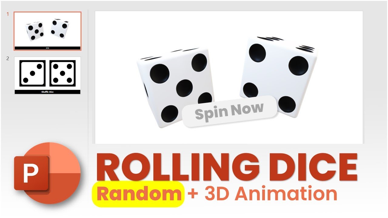 ROLLING DICE in PowerPoint (Random + 3D Animations) | PowerPoint Tutorial (Free Download)