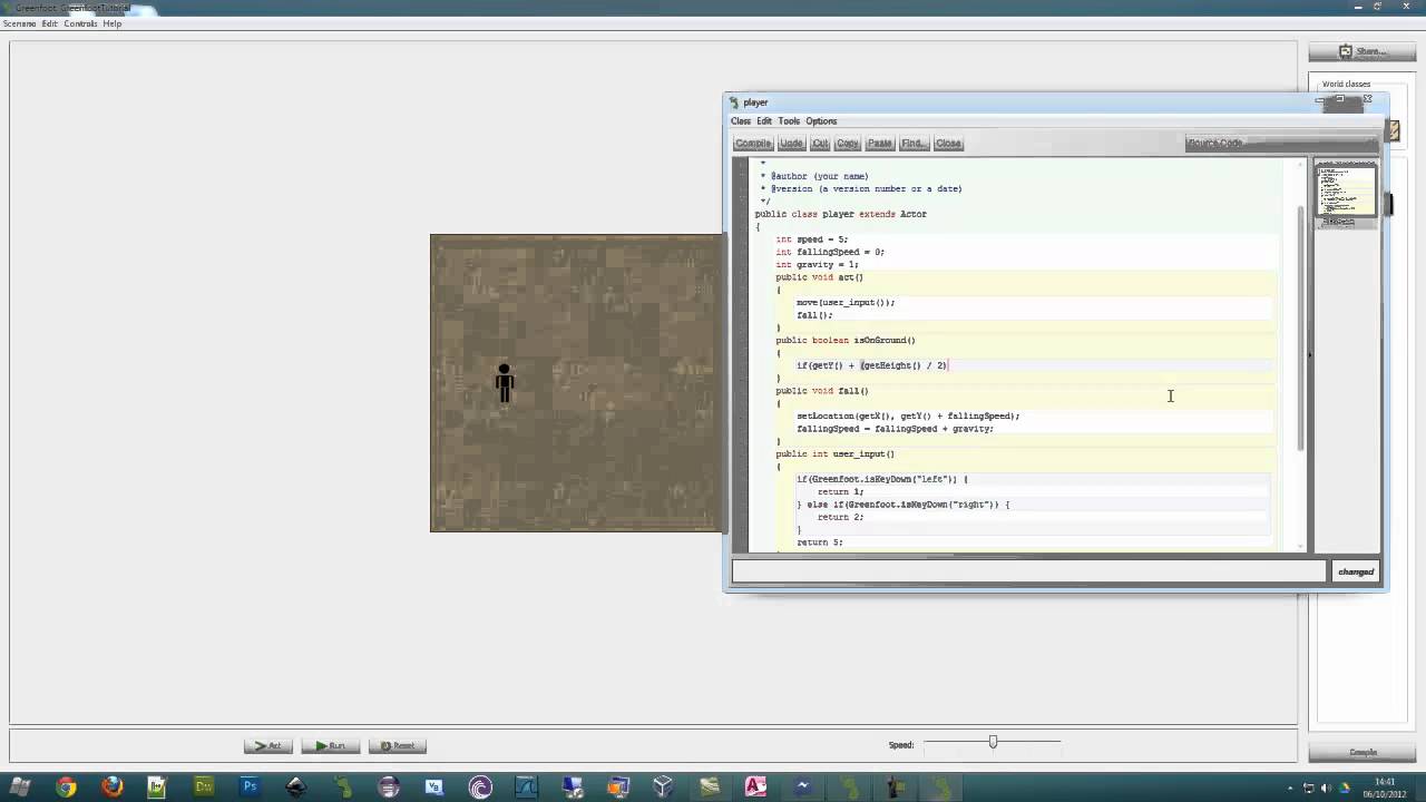 Java Game Development - Making an object jump