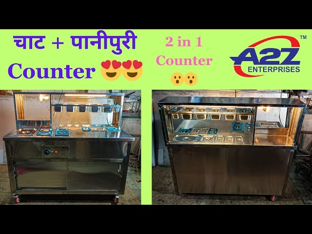 Pani Puri Counters - Stainless Steel Chat Counter + Pani Puri counter ...