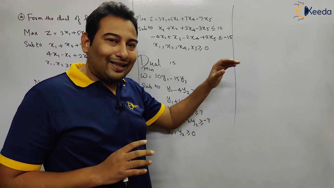 Duality Problem 4 - Linear Programming Problems (LPP) - Engineering Mathematics - 4