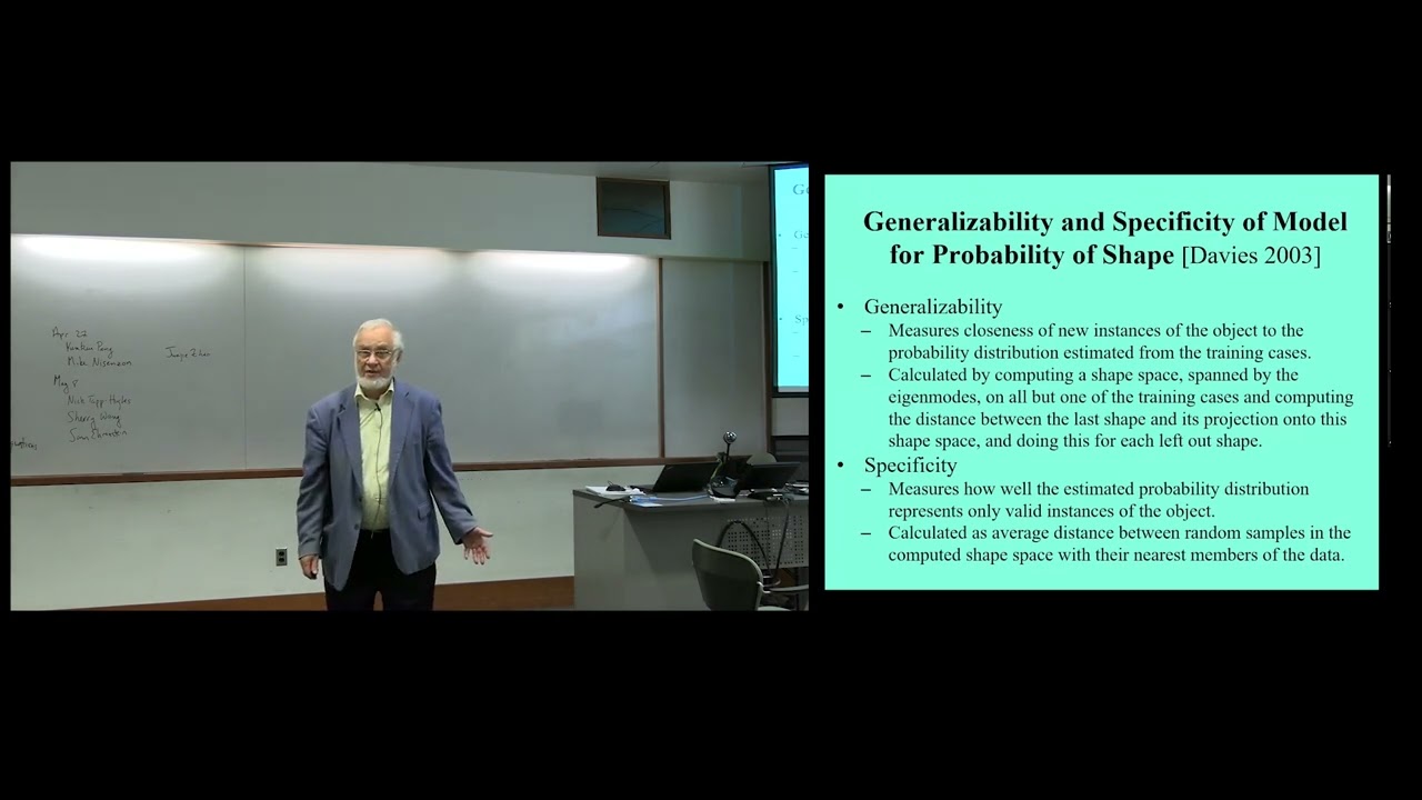 Lecture 23-Generalization and specificity of estimated pdf’s, multi-entity statistical analysis