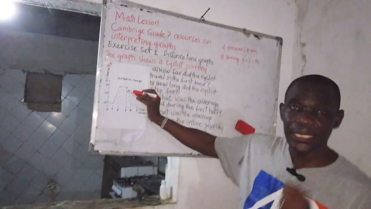 Cambridge grade 7 exercises on interpreting graphs 