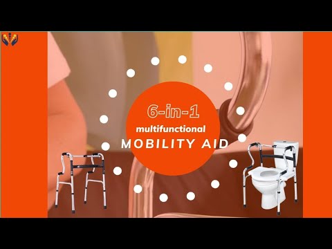 Multifunctional Over Toilet Frame & Bedside Commode & Shower Chair