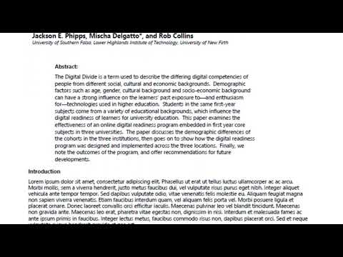 Referencing A Journal Article Using APA 7