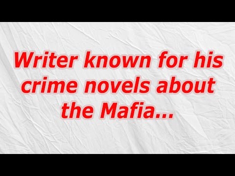 Writer known for his crime novels about the Mafia (CodyCross Crossword Answer)