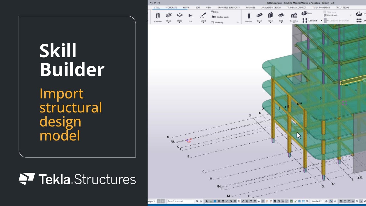 Import structural design model in Tekla Structures