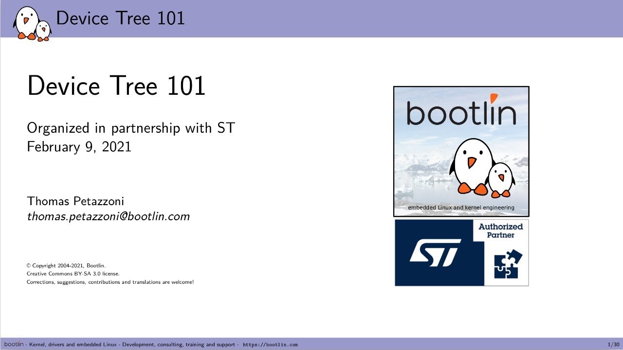 Device Tree 101 5:00 PM UTC+1 session