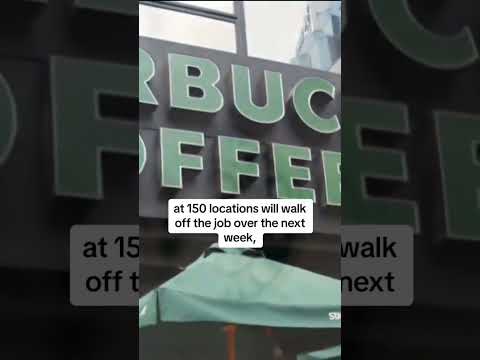 Thousands of Starbucks workers going on strike over dispute about LGBTQ decorations #shorts