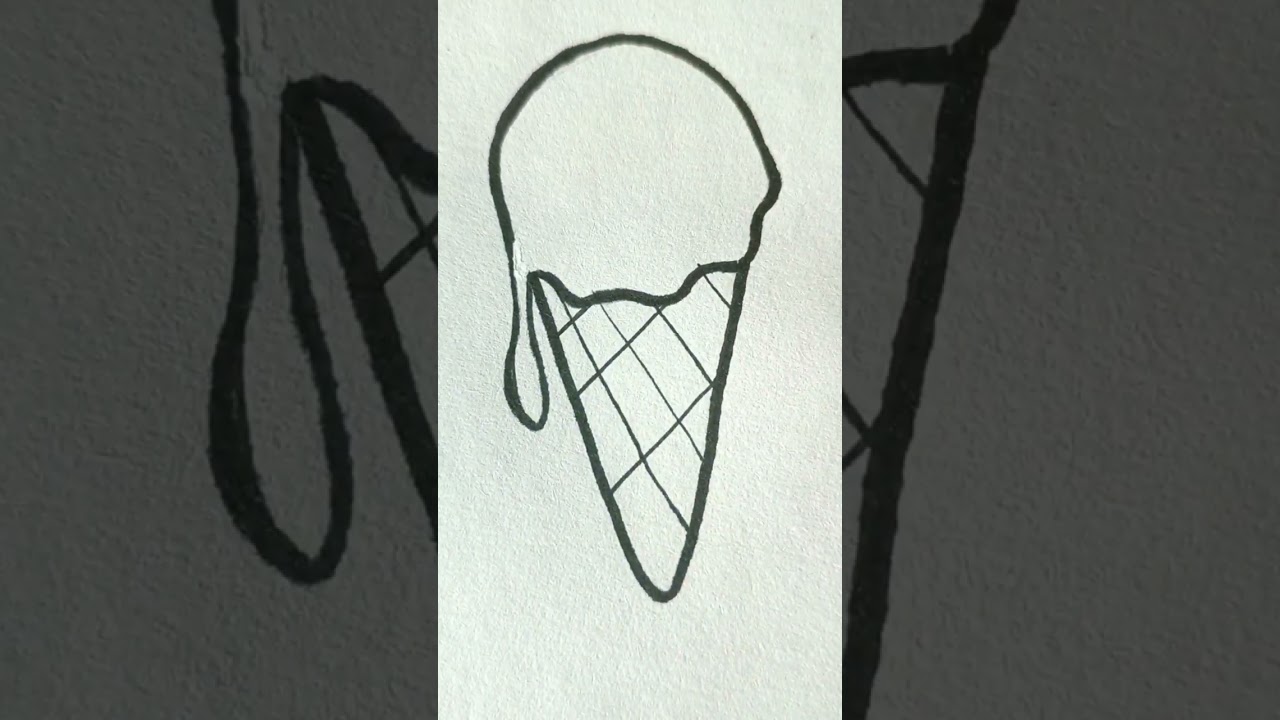Como aprender a colorear 🖍️ un cono de nieve #arte #fypシ #sketch #anime #dibujo #drawing #ink #art