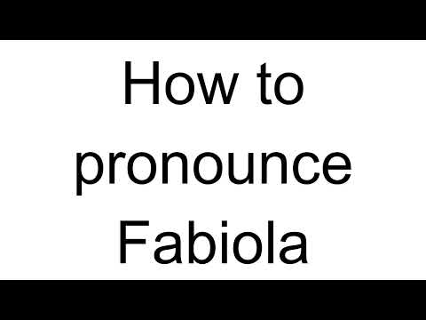 How to Pronounce Fabiola (Albanian)