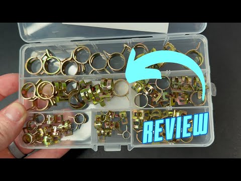 Review: JianFeng QTEATAK 60 Pcs Fuel Silicone Vacuum Hose Spring Band Type Action Pipe Clamp