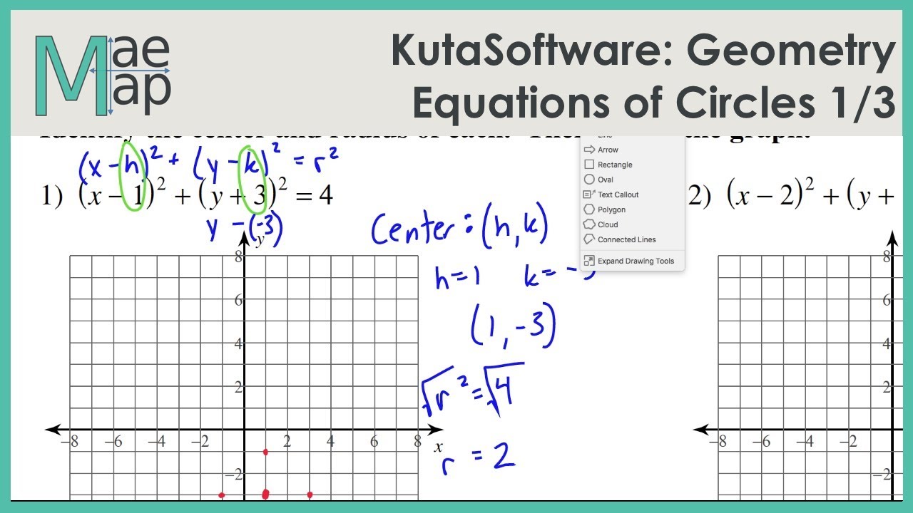 KutaSoftware: Geometry- Equations Of Circles Part 1