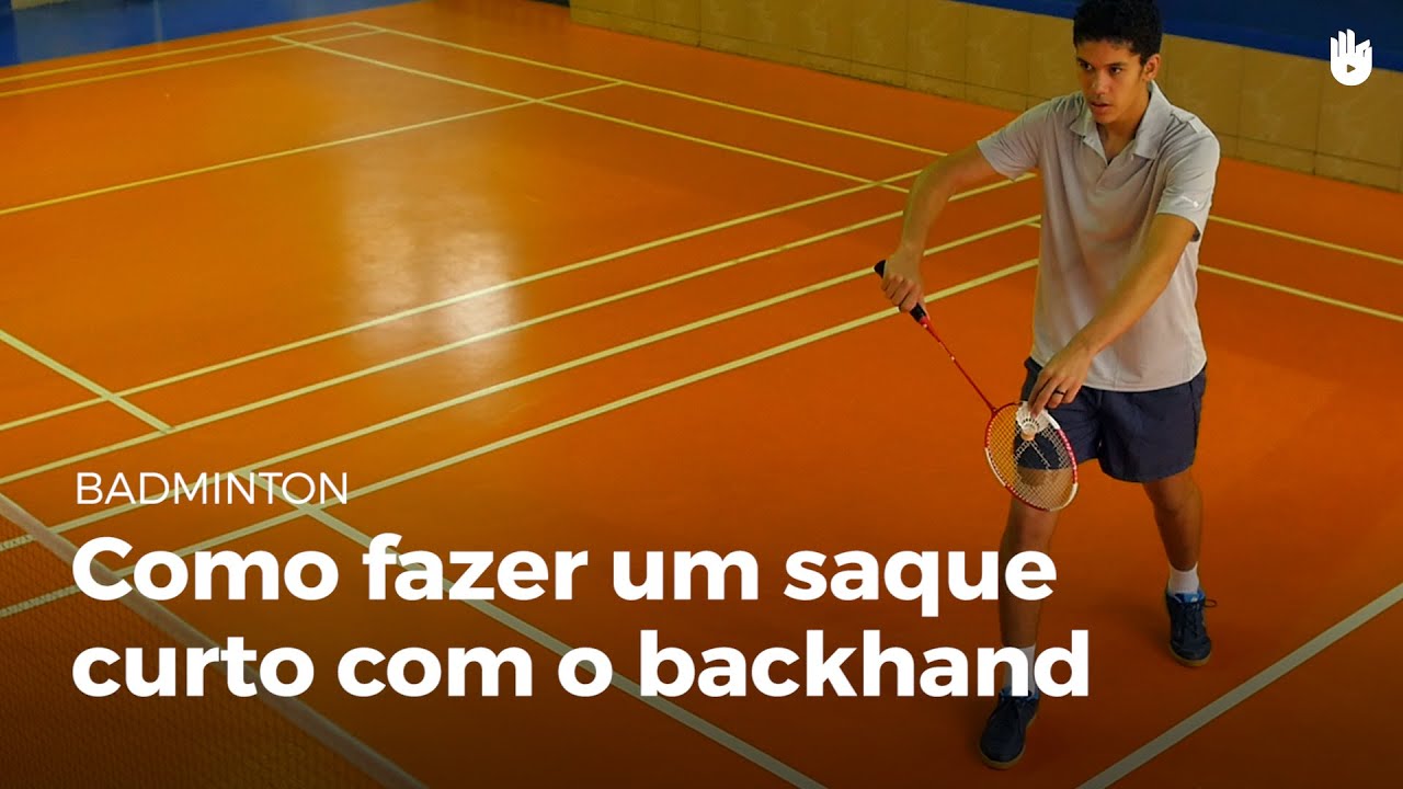Saque curto com backhand | Badminton - Como Jogar Badminton | Sikana