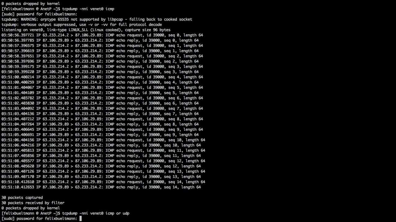 ANetP: Introduction to tcpdump