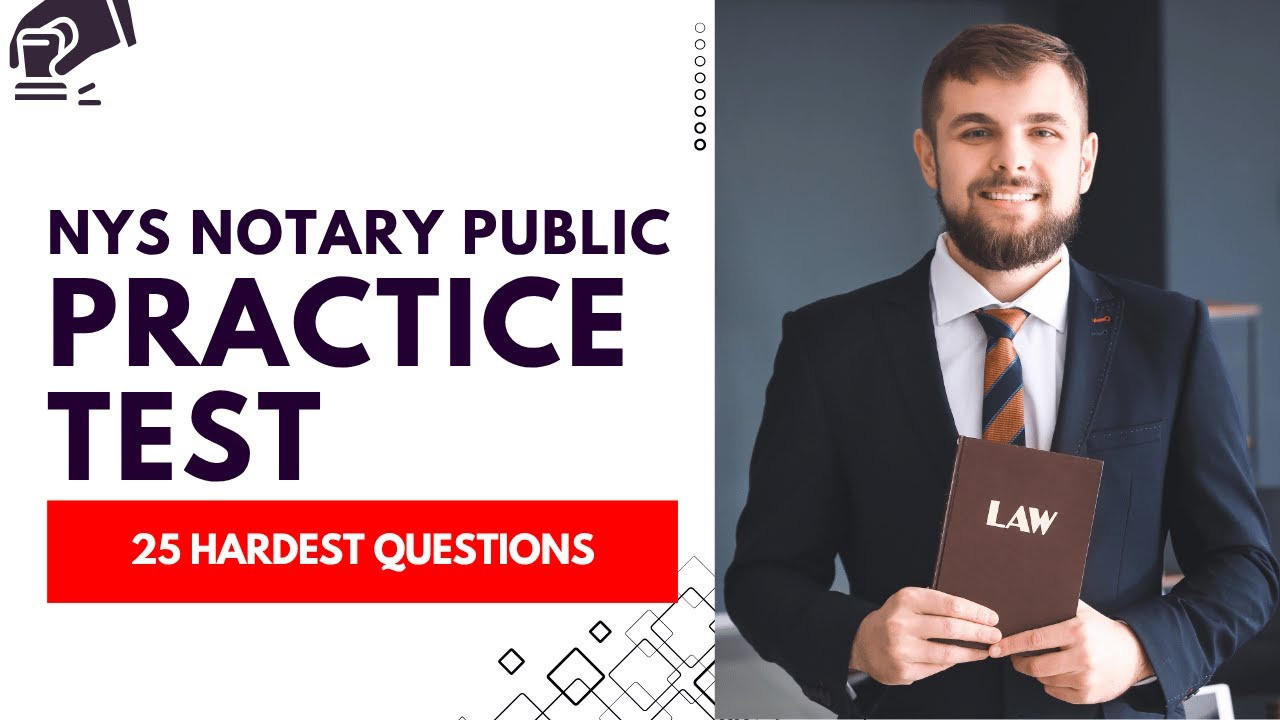 NYS Notary Public Exam Preparation Course - Practice Test & Review (25 Hardest Questions)