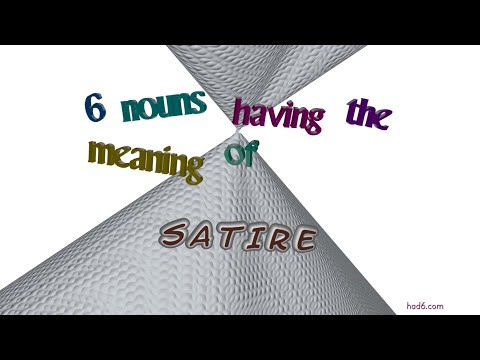 satire - 6 nouns meaning satire (sentence examples)