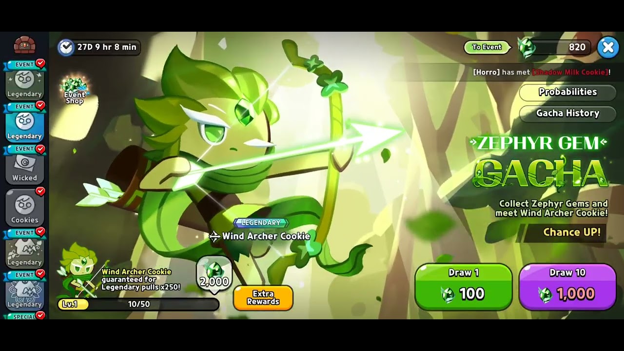 Cookie Run Kingdom OST - 'Legendary Zephyr Gem Gacha: Wind Archer Cookie' Music Soundtrack