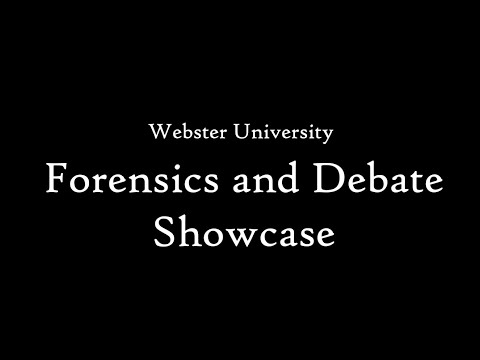 Webster Forensics and Debate Showcase 2022
