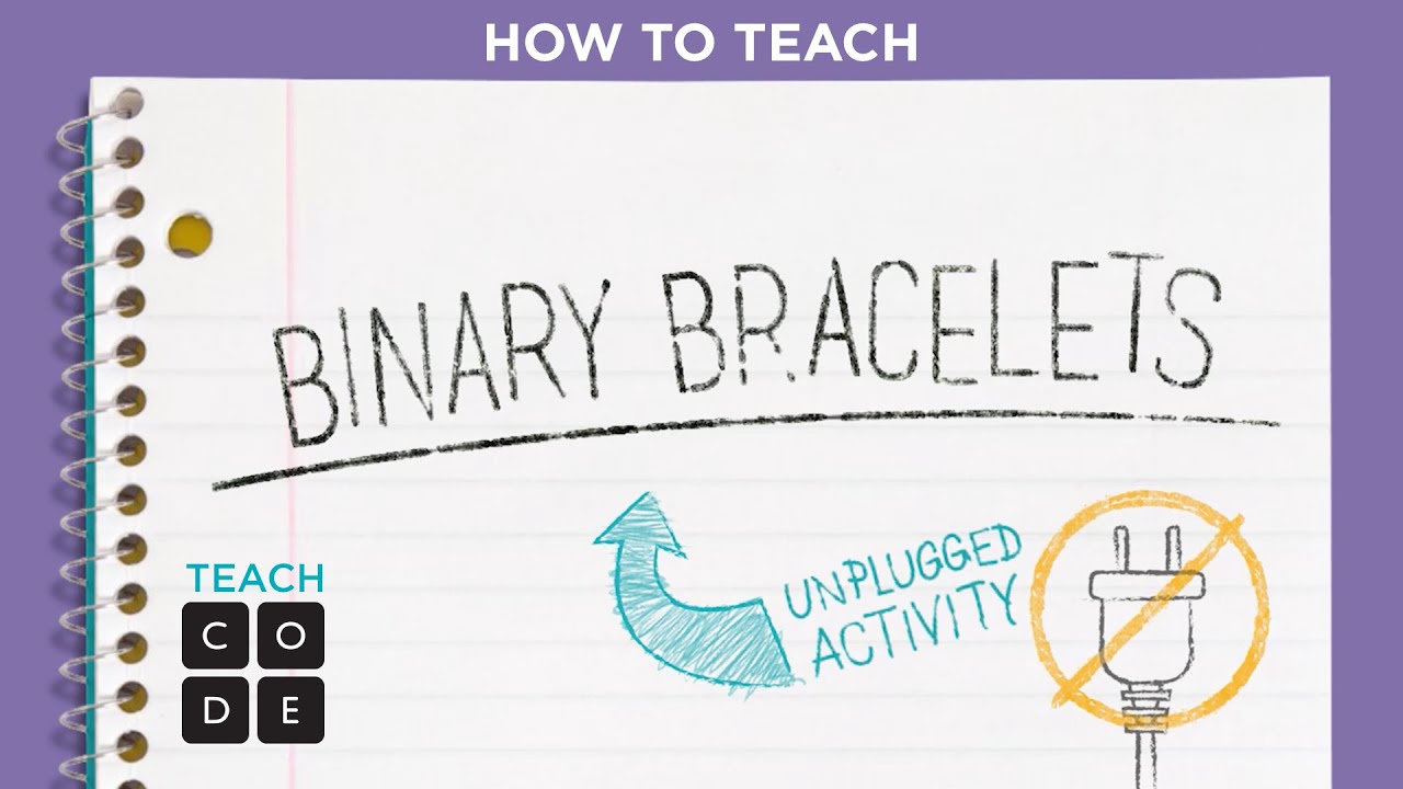Unplugged  Lesson in Action - Binary Bracelets