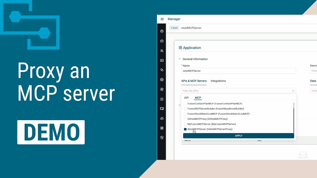 Demo | Amplify Fusion Hello MCP Server Proxy
