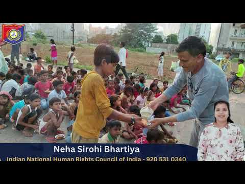 INHR Council of India Distribution FOOD for Needy Childrens - 9205310340