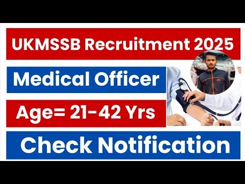 UKMSSB Medical Officer New Vacany 2025 Form Apply | Uttarakhand Medical Officer Vacancy 2025 #job