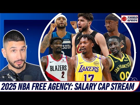 2025 NBA Free Agency Stream: Day 1 | Salary Cap Sheets Updates | Third Apron