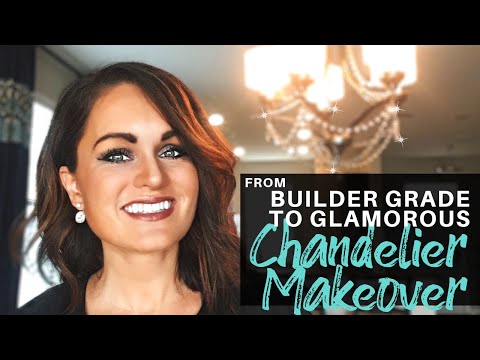 DIY DECOR: Builder Grade Chandelier Makeover On a Budget!