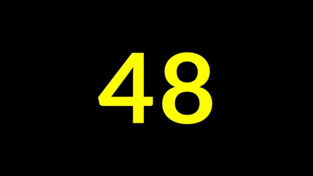 48 Seconds Countdown Timer With Sound Effect