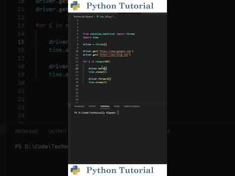 Navigating Websites With Selenium | Python Tutorial