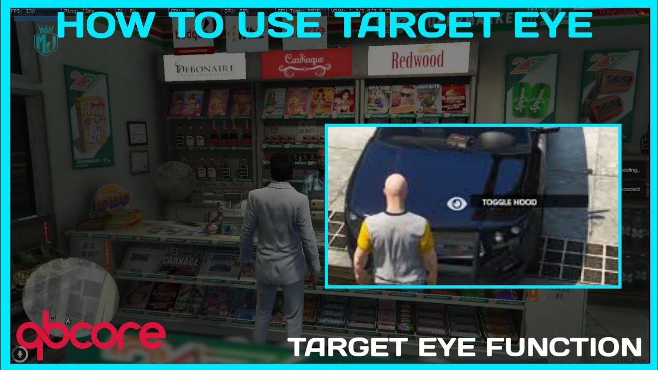 QBCore Use Target Eye *FREE* | FiveM Roleplay Scripts | FiveM Tutorial 2023 | MJ DEVELOPMENT