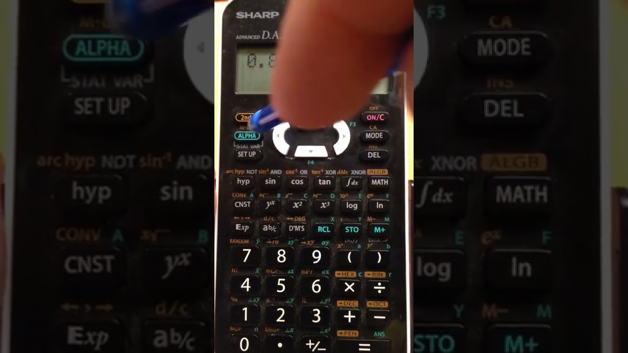 Sharp Calculator Rectangular to Polar   1