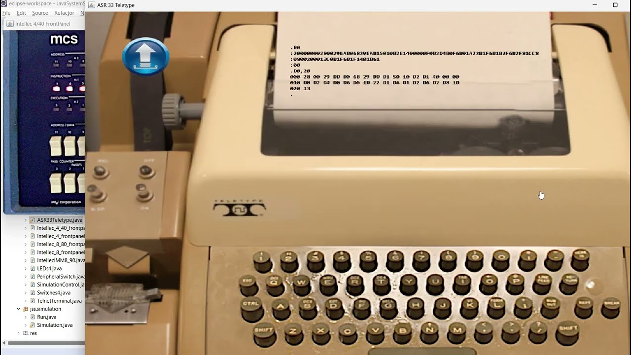 Simulating ASR33 TeleType PART2 Java implementation