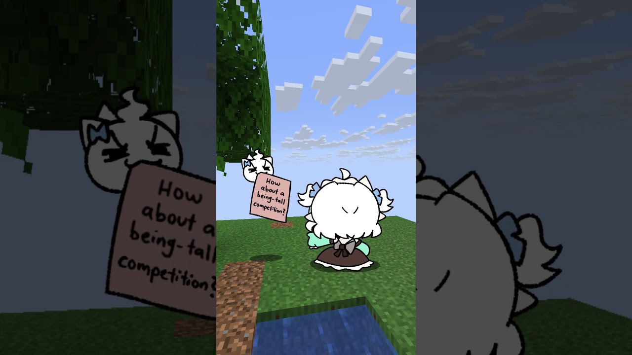Only tall people and Mint Fantome can read this title [Vtubers Animated]