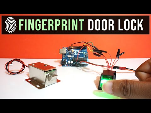Fingerprint Door Lock system using Arduino👍🔓 | FPM10A fingerprint module