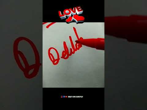 DELILAH name in cursive handwriting #calligraphy #cursive #art #names #learn #cursivewriting #short