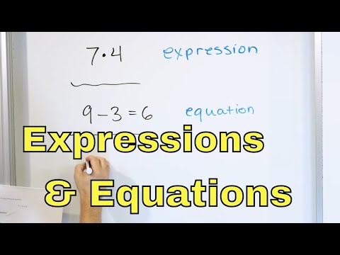 What are Expressions & Equations in Math? - [6-5-11]