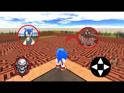 I Became SONIC vs SCP 096 in a Crazy Maze Battle – GMod!