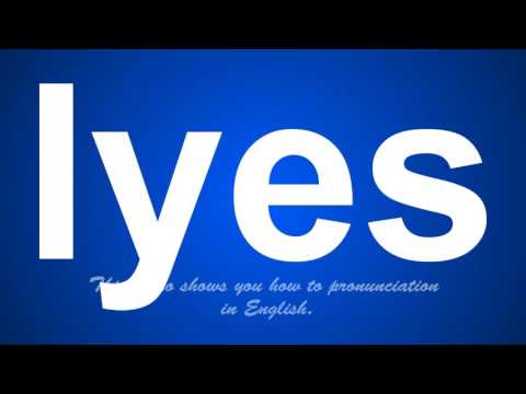 the correct pronunciation of lyre in English.