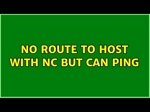 Unix & Linux: No route to host with nc but can ping