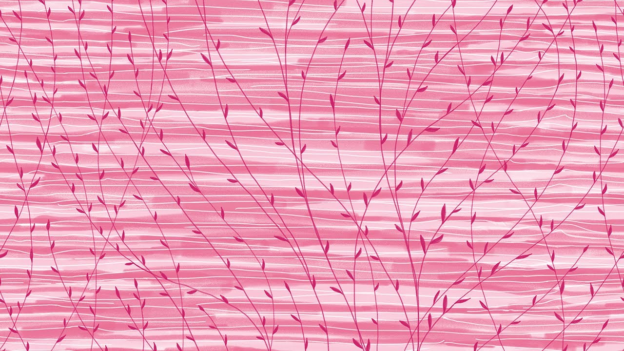 Bright Pink Floral Seamless Pattern Time-Lapse