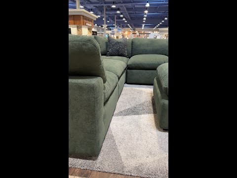 Introducing Our Viral Zone Modular Sectional: Now in Green! 💚 | Living Spaces