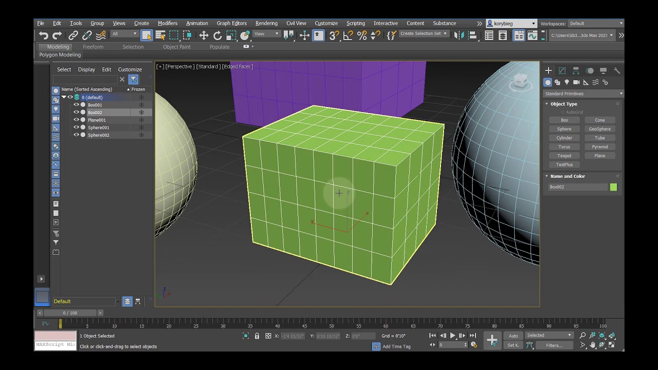 3ds Max Tutorial: Object Visibility and Groups