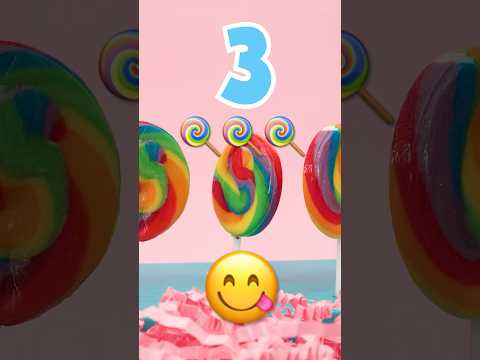 123! πππ Let's Count YUMMY Lollipops Together π! #shorts #lollipop