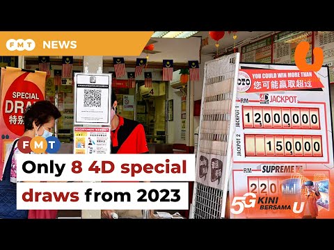 Only 8 4D special draws a year from 2023, says PM