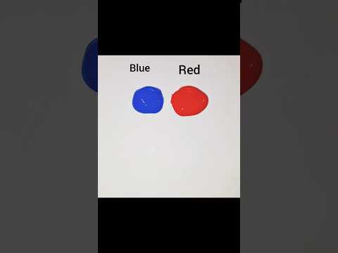 What does mixing red and blue make? #acrylicpaint#youtubeshorts#blue#red#purple#shorts