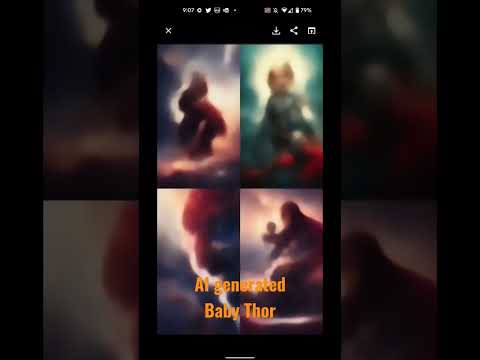 Baby Thor AI generated - Baby Super Heroes