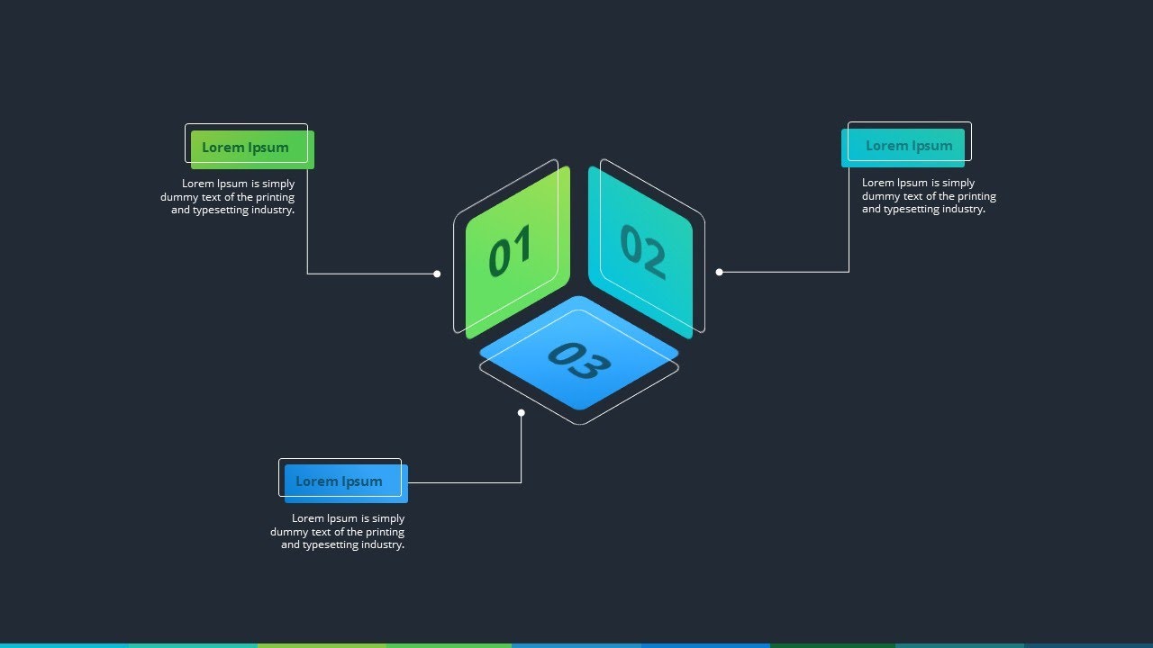 3d Dice Infographic Concept | Free Infographic Templates Download | Powerpoint Show