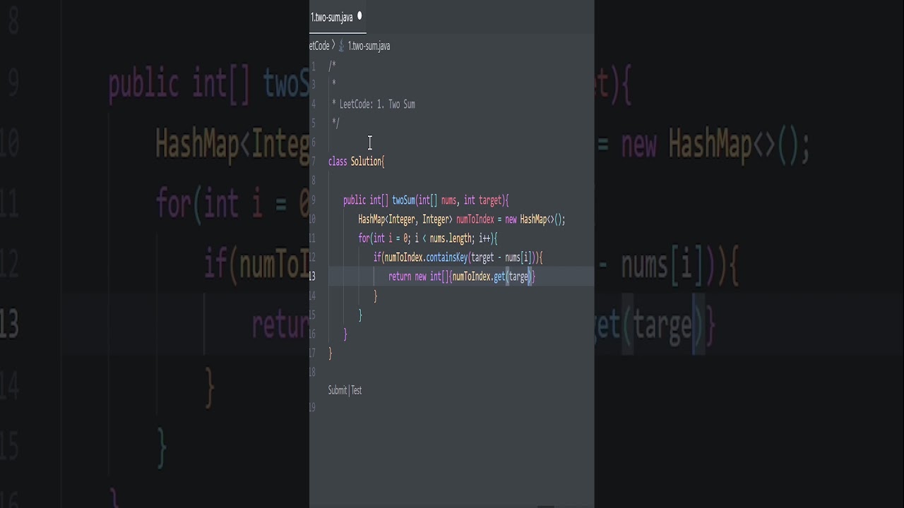 Two Sum | Leetcode 1 | HashMap #leetcode #dsa #java #code #interview #coding #hashmaps #programming