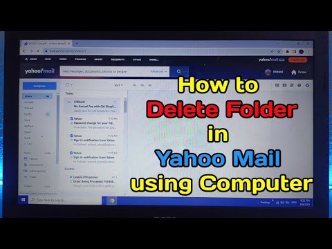 How to delete folder in Yahoo Mail using Computer